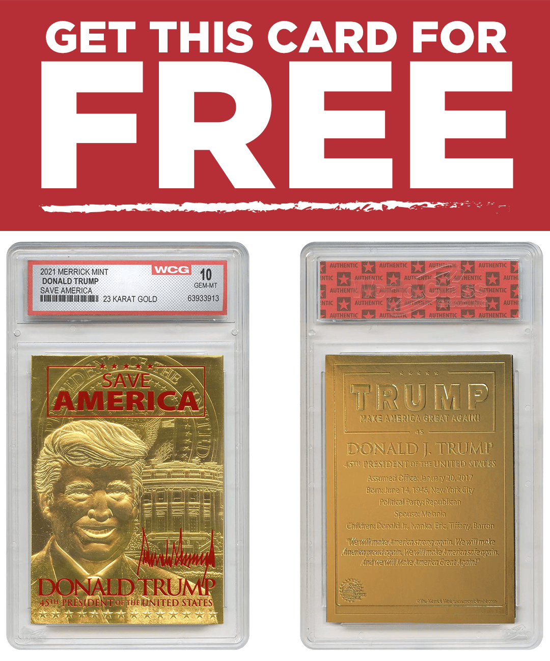 CLAIM YOUR FREE TRUMP CARD!